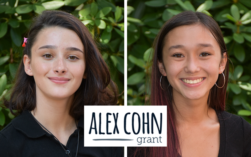 2020 Alex Cohn Grant recipients: Isabel Perez-Albuerne '22 and Kayla ...
